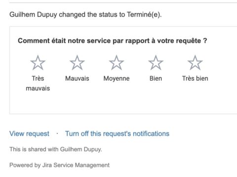 ⚡️ Évaluez la satisfaction de vos clients sur JSM